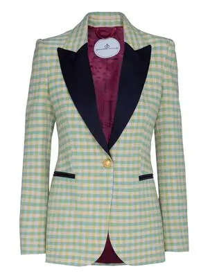 THE EXTREME COLLECTION Gingham Check Blazer Fiona