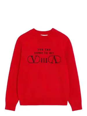 VALENTINO Vlogo Embroidery Sweater