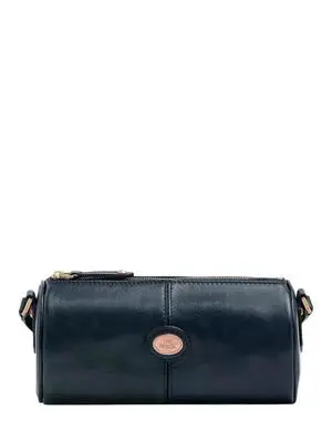 THE BRIDGE Cylindrical-shape Leather Shoulder Bag Blue