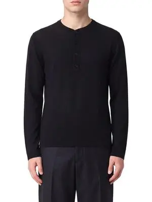 DIANA STUDIO Long-sleeved 100% Merino Wool Crewneck Sweater Black