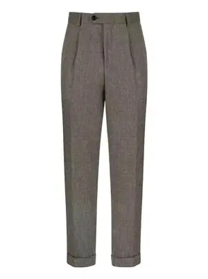 CAMEL ACTIVE Pleated Herringbone Trousers