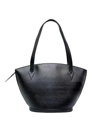 LOUIS VUITTON 1999 Epi Saint Jacques Gm Long Strap Tote Bag Black