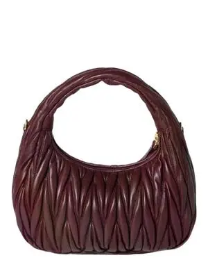 MIU MIU Wander Matelassé Nappa Leather Tote Bag