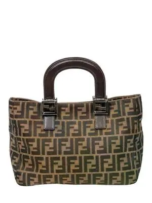 Fendi Zucca Monogram Tote Bag - Brown