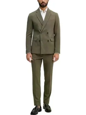 LINDBERGH Double-breasted Tailored Suit - Green