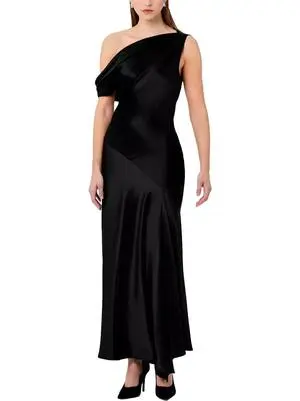 NICHOLAS Sabrina One-shoulder Maxi Dress - Black