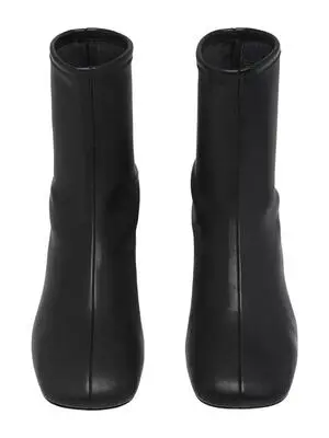 ODISSI Francoise Nappa Leather Ankle Boots - Black