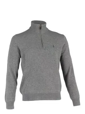Ralph Lauren High Neck Half-zip Sweater - Grey