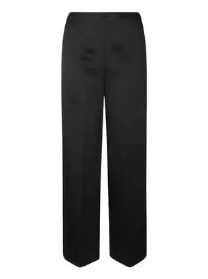 FORTE_FORTE Forte Forte Black Elasticated Waistband Trousers