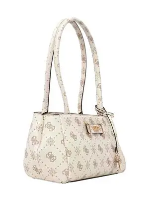 Guess Monogram Pendant Tote Bag - Neutrals