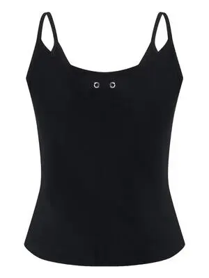 TEAM WANG DESIGN Sleeveless Tank Top With Eyelet Detail