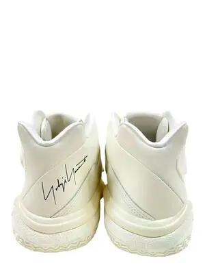Y3 Leather High Top Sneakers - Neutrals