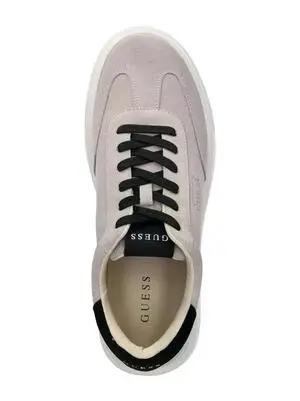 Guess Plaza Panelled Lace-up Sneakers - Neutrals