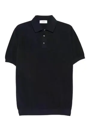 LARDINI Cotton Polo Shirt Blue