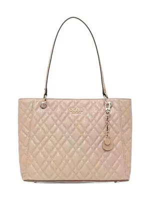 Guess Isenay Logo-detail Quilted Tote Bag - Neutrals