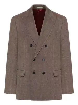 Brunello Cucinelli Double-breasted Blazer - Brown