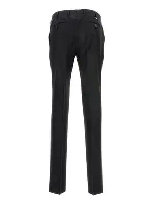 PT TORINO Front-pleats Tailored Trousers - Grey