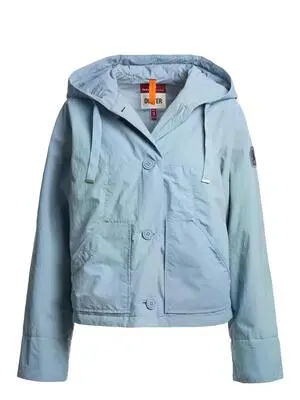 PARAJUMPERS Button-up Hooded Jacket - Blue