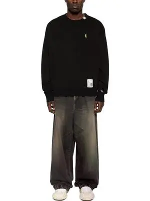 Mihara Yasuhiro Embroidered Sweatshirt - Black