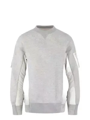 Sacai Crew Neck Sweater - Grey