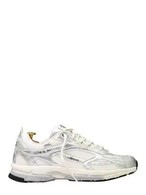 THEMERCER. Themercer The Re-run Metallic Panelled Sneakers - Silver