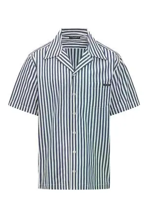 Dolce & Gabbana Hawaii Striped Shirt - Blue
