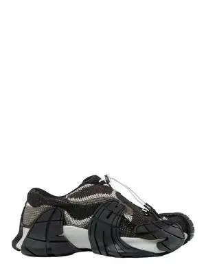 Camper Patterned Lace-up Sneakers - Black