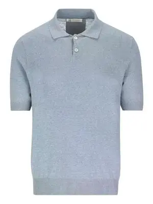 Brunello Cucinelli Short-sleeve Polo Shirt - Blue