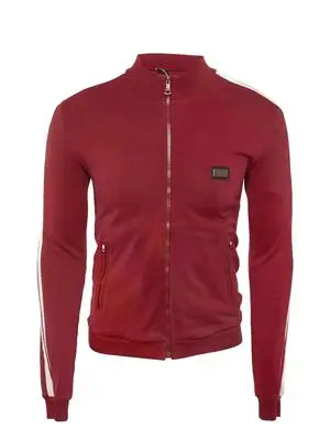 Dolce & Gabbana Jacket With Logo Appliqu - Red