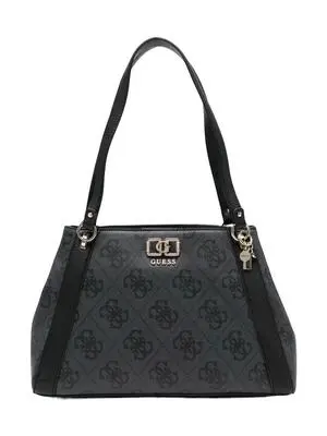 Guess Karnilla Monogram-pattern Tote Bag - Grey