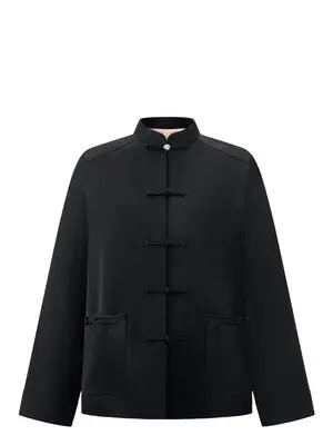 Shanghai Tang Satin Tang Jacket - Black