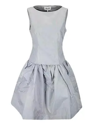 Baum Und Pferdgarten Ruffled A-line Dress - Grey