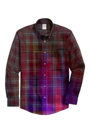 Brooks Brothers Plaid-patterned Button-down Shirt - Red