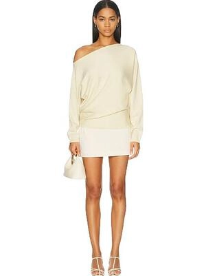 SEROYA Ethel Dress - Shortbread & Eggshell