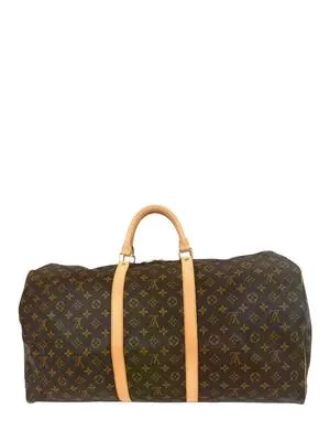 LOUIS VUITTON Louis Vuitton 2002 60 Keepall Duffle Bag Brown
