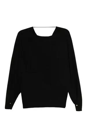 JNBY Long Sleeve Crew Neck Top - Black