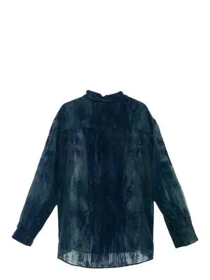 JNBY Oversized See-through Shirt - Blue