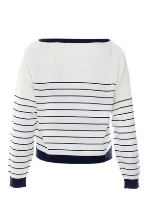Liu Jo Striped Sweater - White