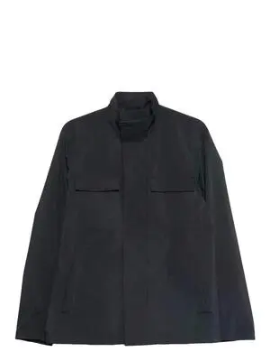Herno Raised Neck Flap Pocket Jacket - Blue