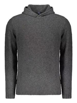 Fedeli Long-sleeve Hooded Sweater - Grey