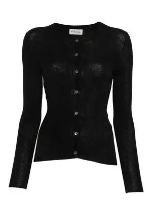 P.a.r.o.s.h Ribbed Cardigan - Black
