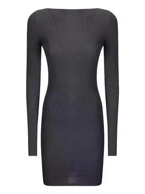Rick Owens Open-back Mini Dress - Grey