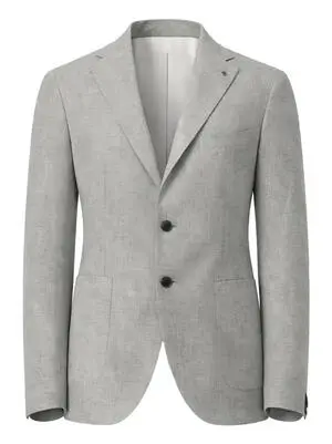 Tagliatore Houndstooth Two-Button Jacket Grey