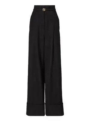 FENDI Fendi Poudre Wool Trousers