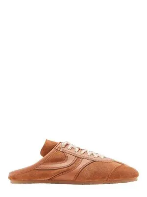 Dries Van Noten Suede Sneaker Mules - Tan