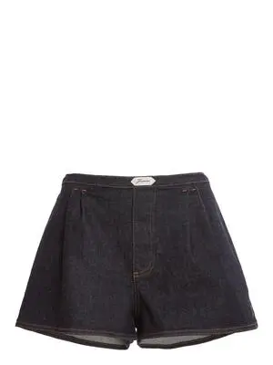 Jacquemus The De-nîmes Amelo Cotton Shorts - Navy