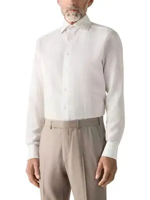 Zegna Striped Shirt - White
