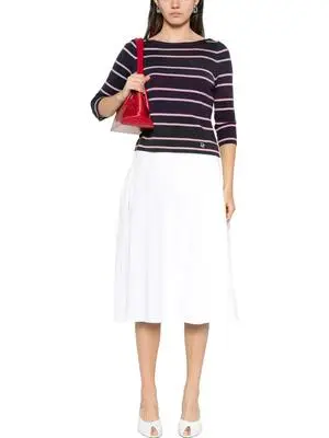 Dior Striped Long Sleeve Top - Blue