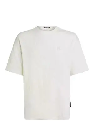 Karl Lagerfeld Textured Monogram T-shirt - Neutrals