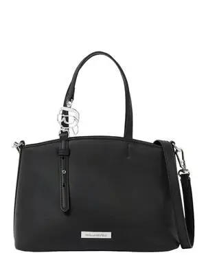 Karl Lagerfeld Small Logo-plaque Tote Bag - Black